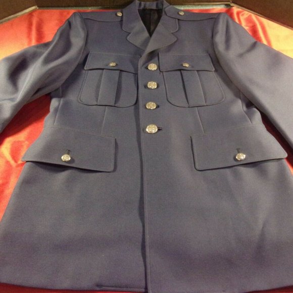Jackets & Coats | Usgi Usaf Us Air Force Blue Mens Officer Uniform ...